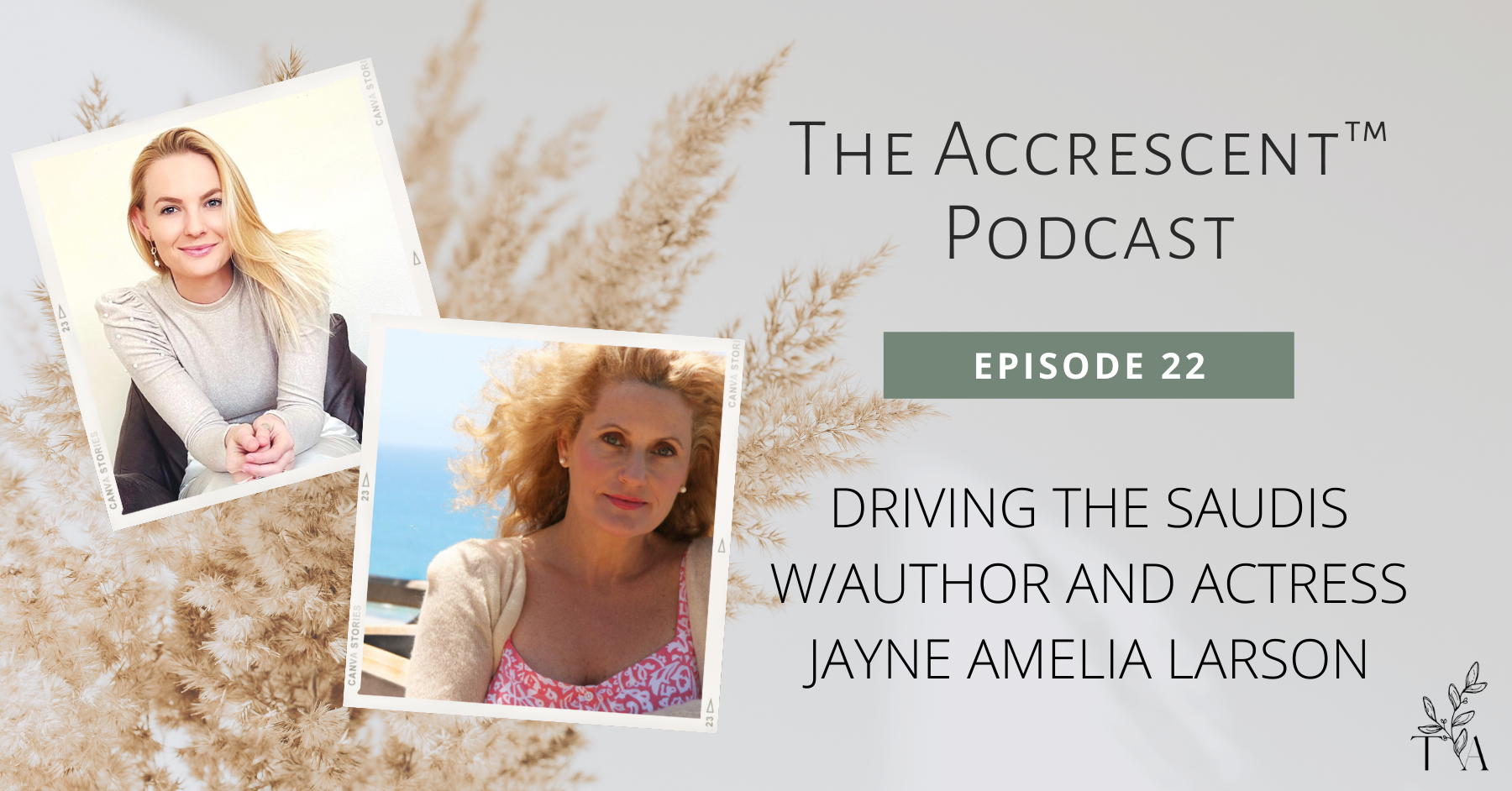 Podcast Ep. 22 - Driving the Saudis w/Author and Actress Jayne Amelia ...